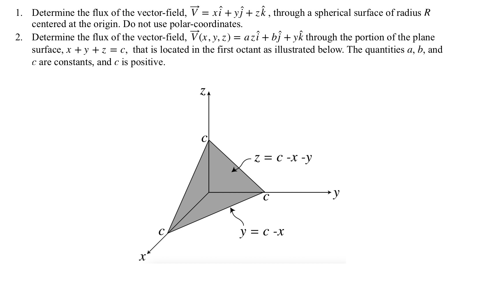 Solved Determine the flux of the vector-field, | Chegg.com