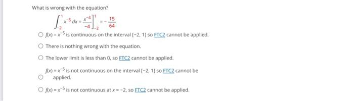 Solved What is wrong with the equation? | Chegg.com