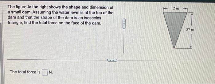 Solved The figure to the right shows the shape and dimension | Chegg.com