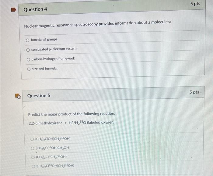 Solved Nuclear magnetic resonance spectroscopy provides | Chegg.com