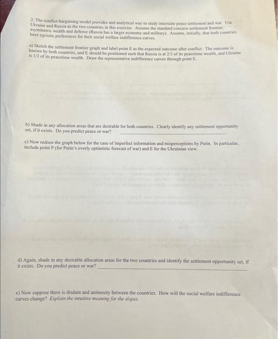 Solved 2. The conflict-bargaining model provides and | Chegg.com