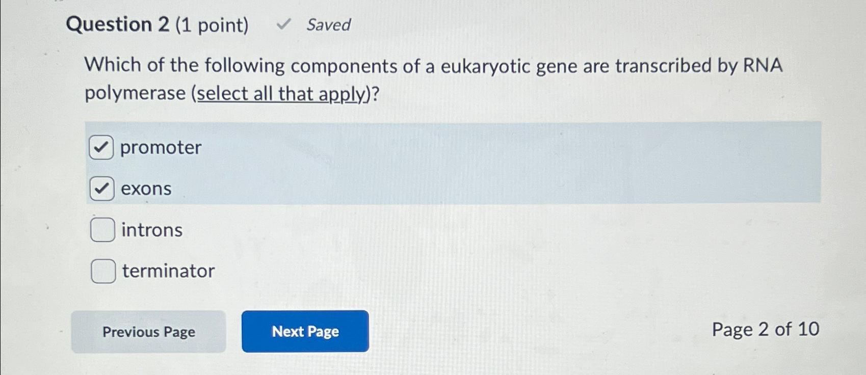 Solved Question 2 (1 ﻿point) ﻿SavedWhich of the following | Chegg.com