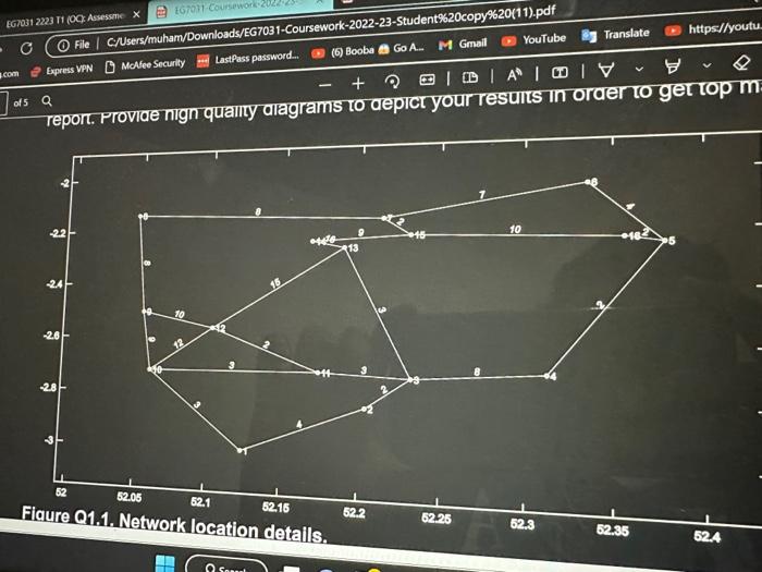 Solved determine the route with the shortest time from node | Chegg.com