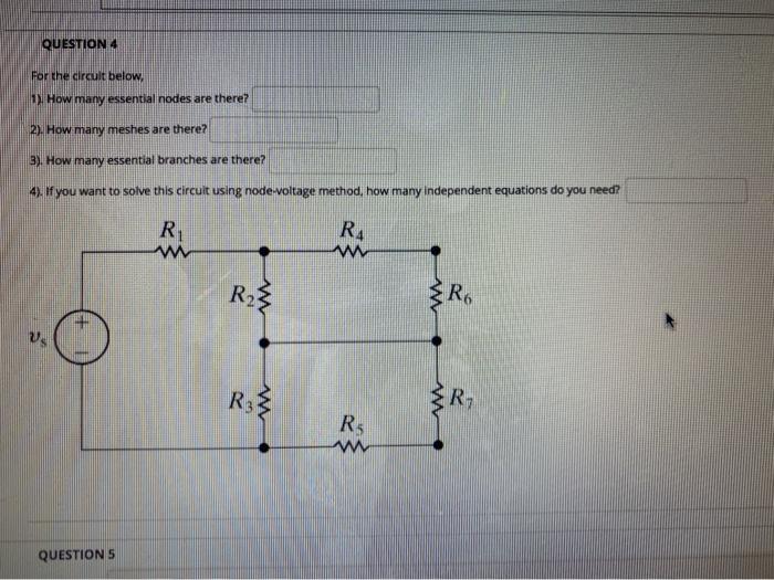 Solved QUESTION 4 For the circuit below, How many essential | Chegg.com