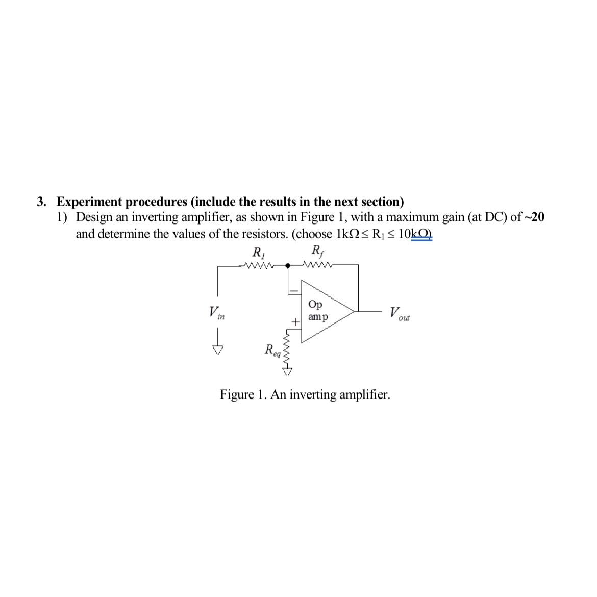 Solved Experiment procedures (include the results in the | Chegg.com