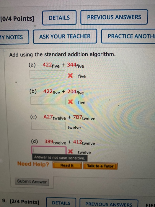 Solved [0/4 Points] DETAILS PREVIOUS ANSWERS IY NOTES ASK | Chegg.com