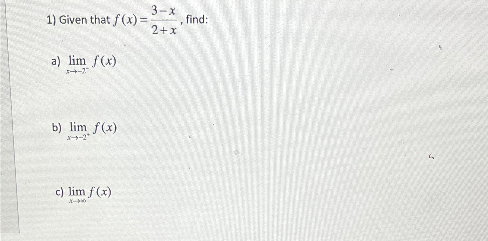 Solved Given that f(x)=3-x2+x, | Chegg.com