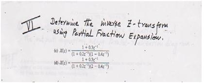 Solved Determine the inverse z-transform using partial | Chegg.com