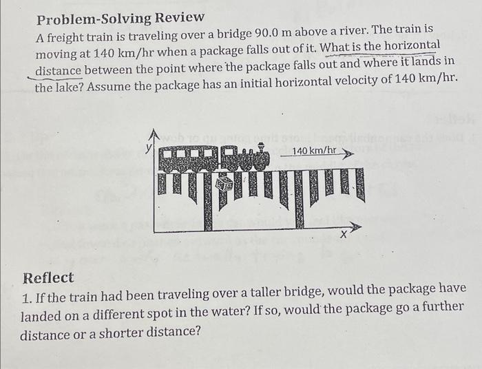 Solved Problem-Solving Review A freight train is traveling | Chegg.com
