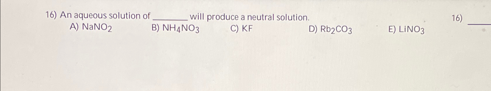 An aqueous solution | Chegg.com