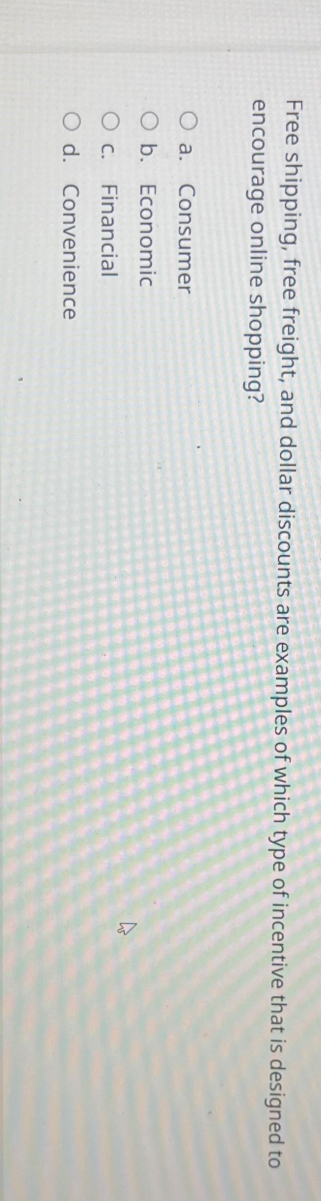 Solved Free shipping, free freight, and dollar discounts are | Chegg.com