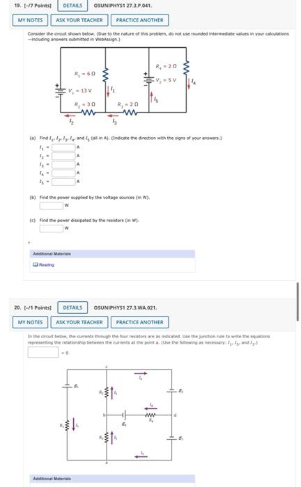 Consider the circuits shown below. (Due to the nature | Chegg.com