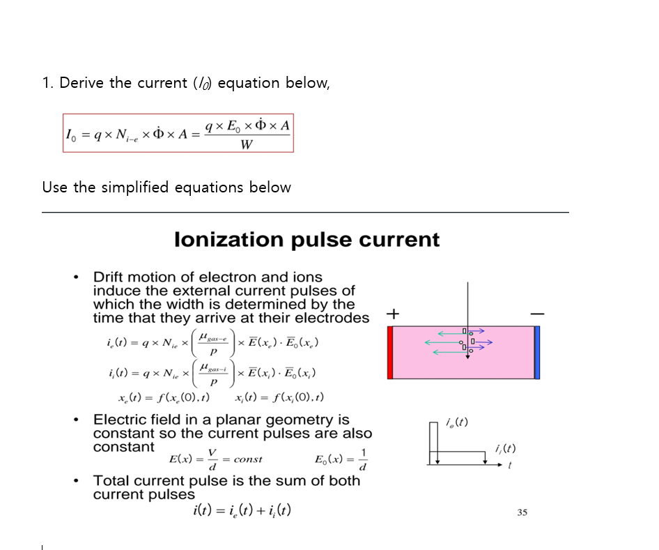 Derive The Current Io ﻿equation Belowuse The 