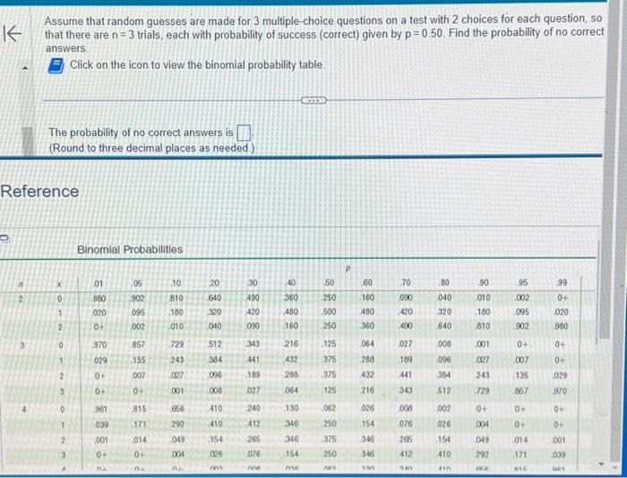 Solved Assume that random guesses are made for 3 | Chegg.com