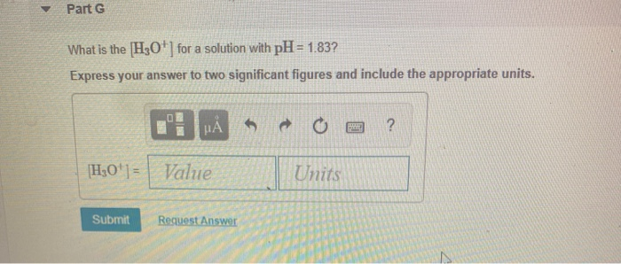 Solved Calculate the H30+] and [OH for a solution with each | Chegg.com