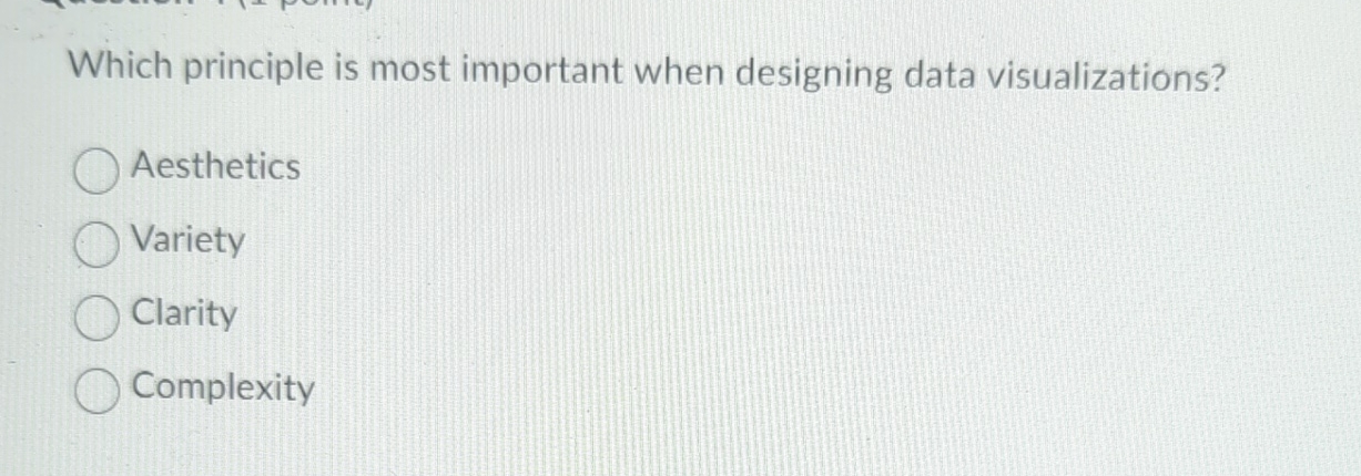 Solved Which principle is most important when designing data | Chegg.com