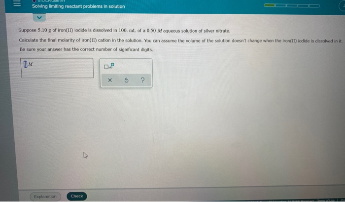 Solved Solving limiting reactant problems in solution | Chegg.com
