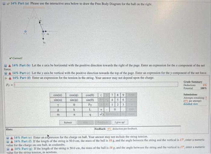 Solved 14% Part (a) Please use the interactive area below to | Chegg.com