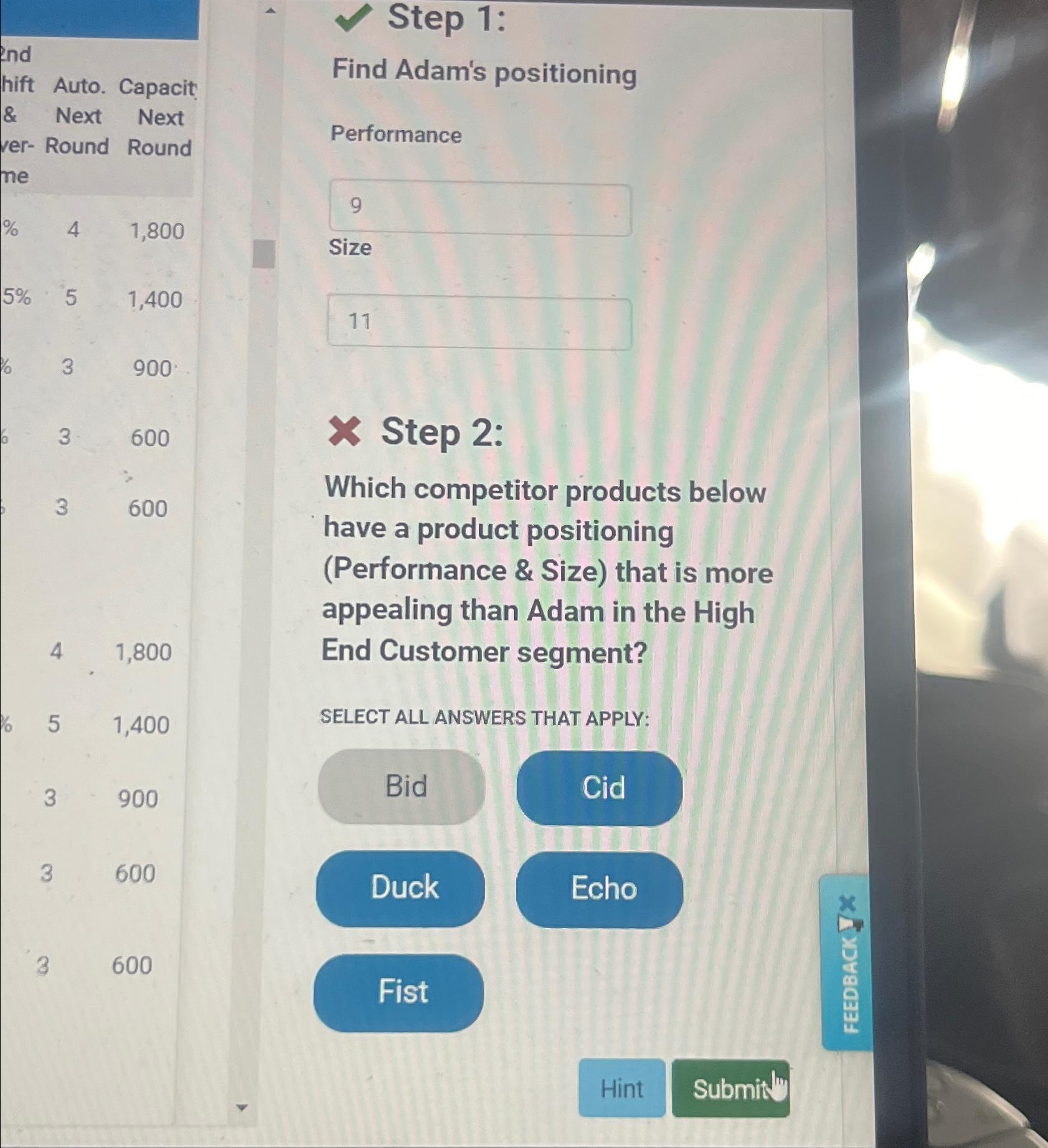 Solved Step 1:Find Adam's | Chegg.com