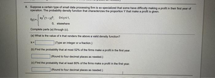 Solved Suppose a cartain type of small data processing firm | Chegg.com