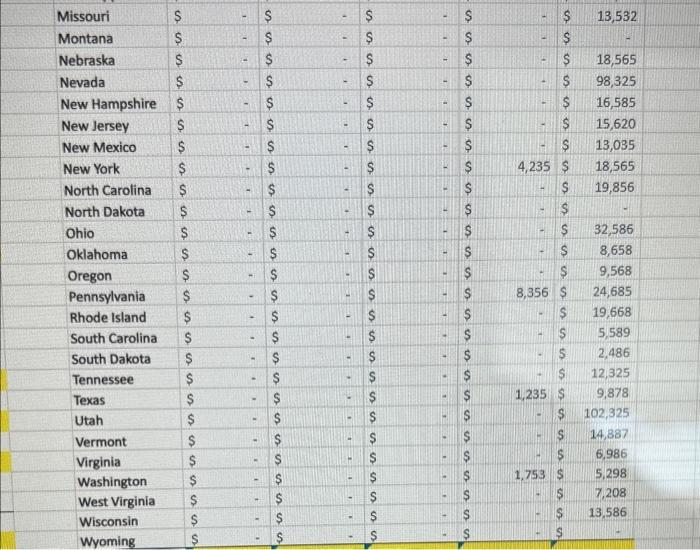 fill in the yellow, i need to know in excel formula | Chegg.com