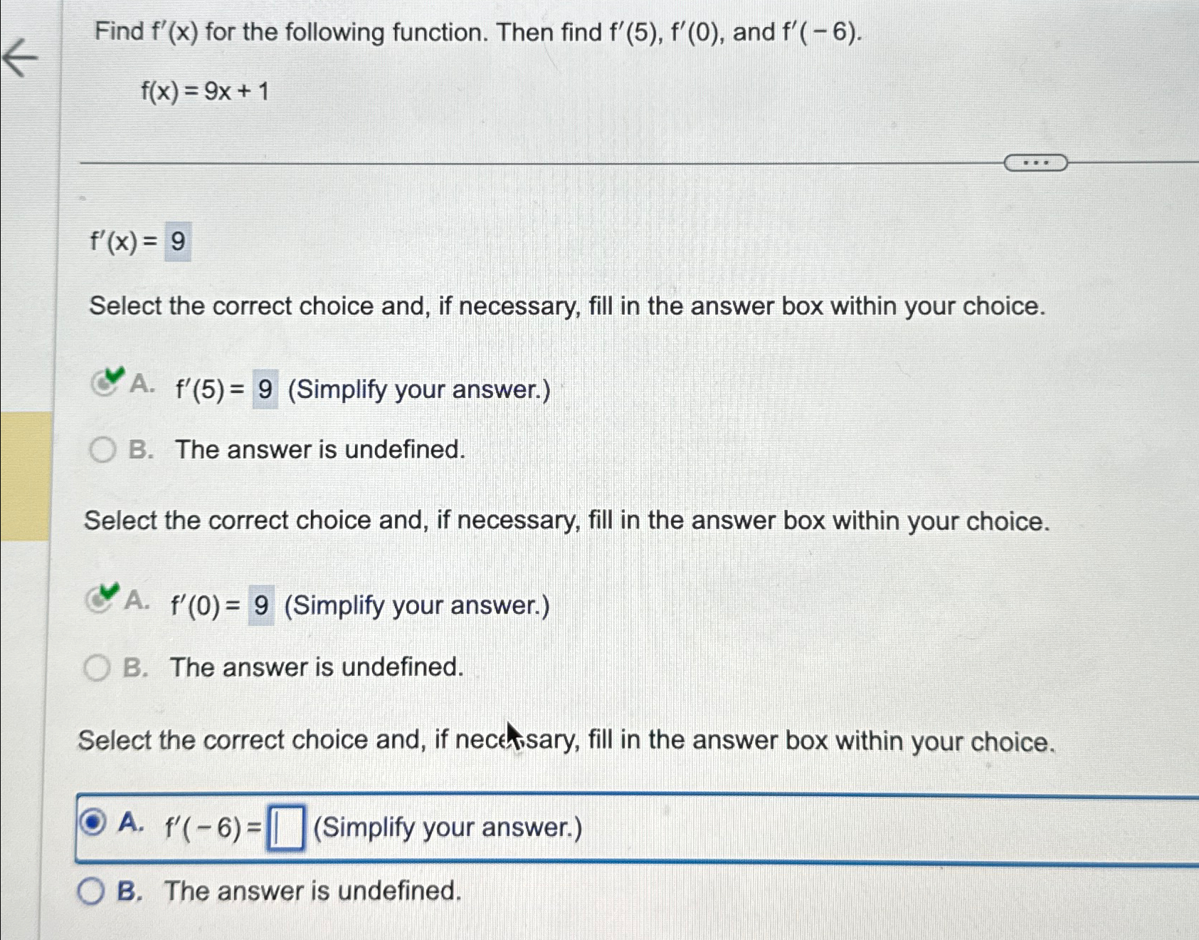Find f^(')(x) for the following function. Then find | Chegg.com