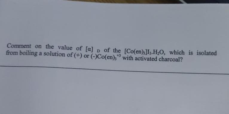 Solved - Specific rotation /a]D - Show your calculation of | Chegg.com