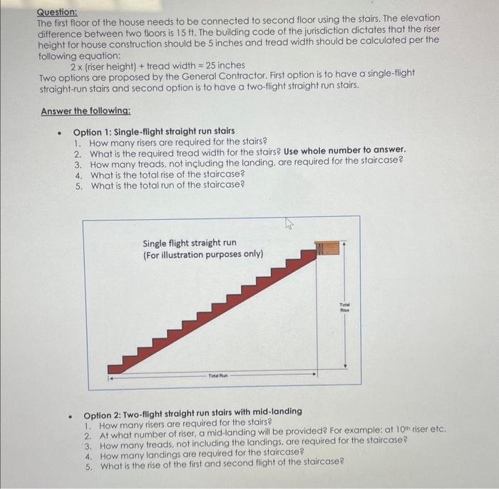 Solved Question: The first floor of the house needs to be | Chegg.com