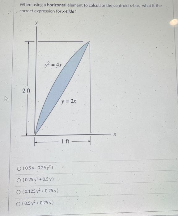 Solved When using a horizontal element to calculate the | Chegg.com