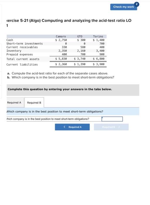 Solved rercise 5-21 (Algo) Computing and analyzing the | Chegg.com