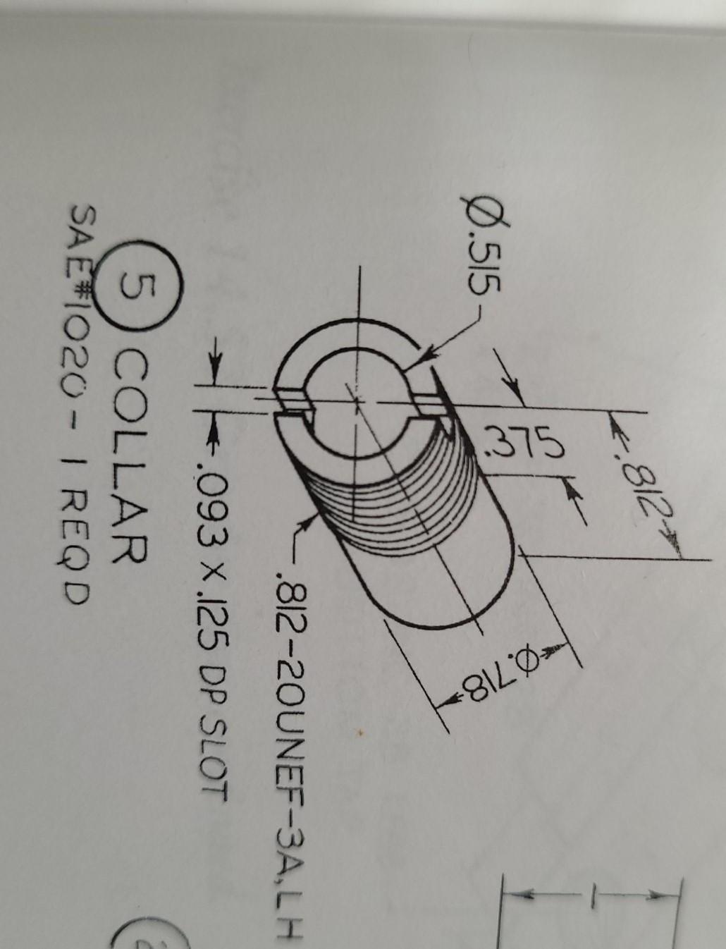 Solved Needed to do both collar and setscrew in solidworks. | Chegg.com