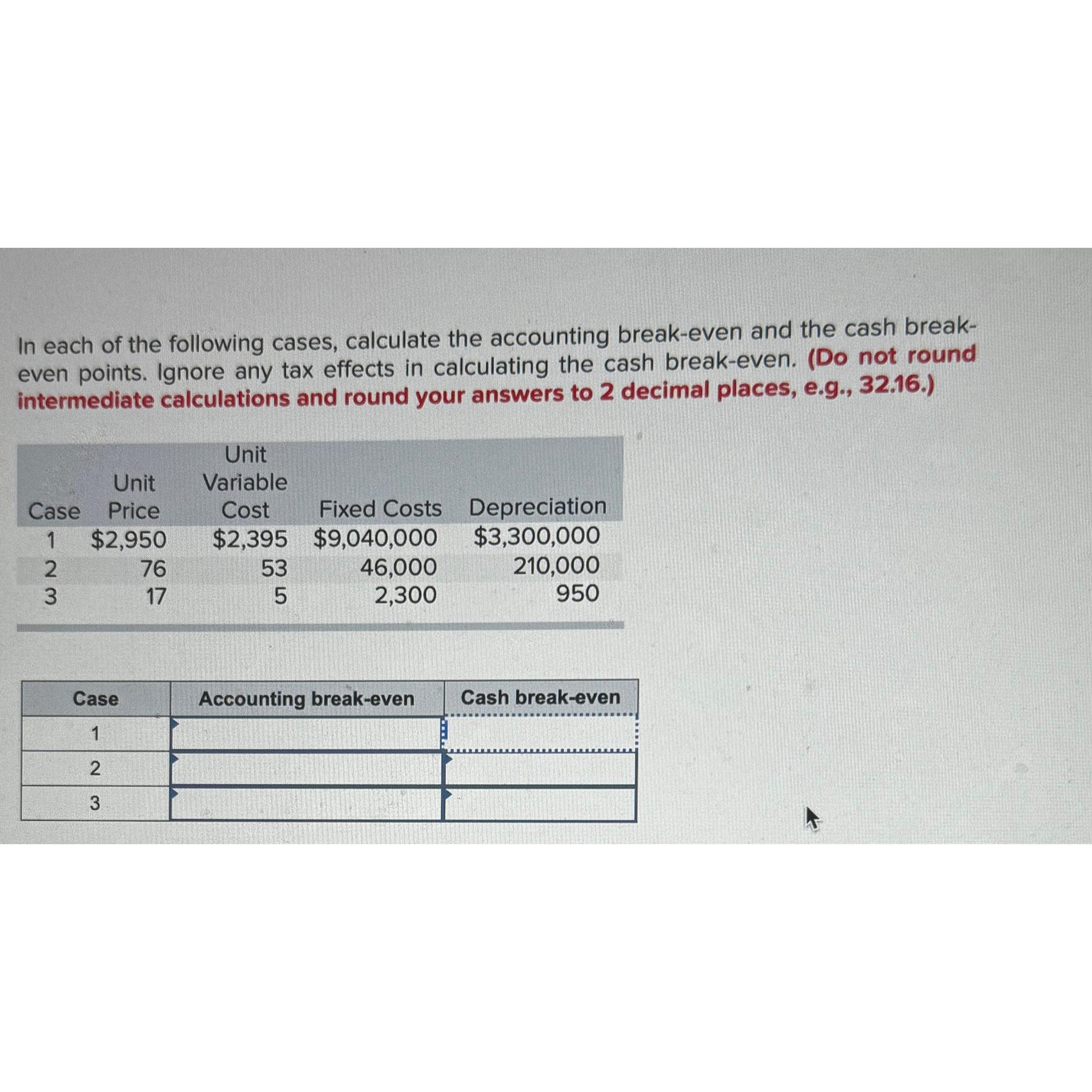 Solved In each of the following cases, calculate the | Chegg.com