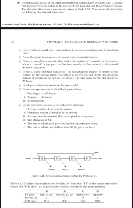 Extra instructions:Do problem 10 in chapter 5 (shown | Chegg.com