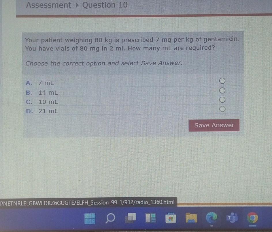 Solved Your patient weighing 80 kg is prescribed 7mg per kg | Chegg.com
