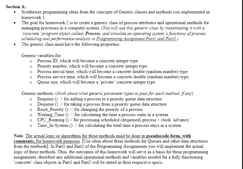 Solved Section A:Synthesize programming ideas from the | Chegg.com
