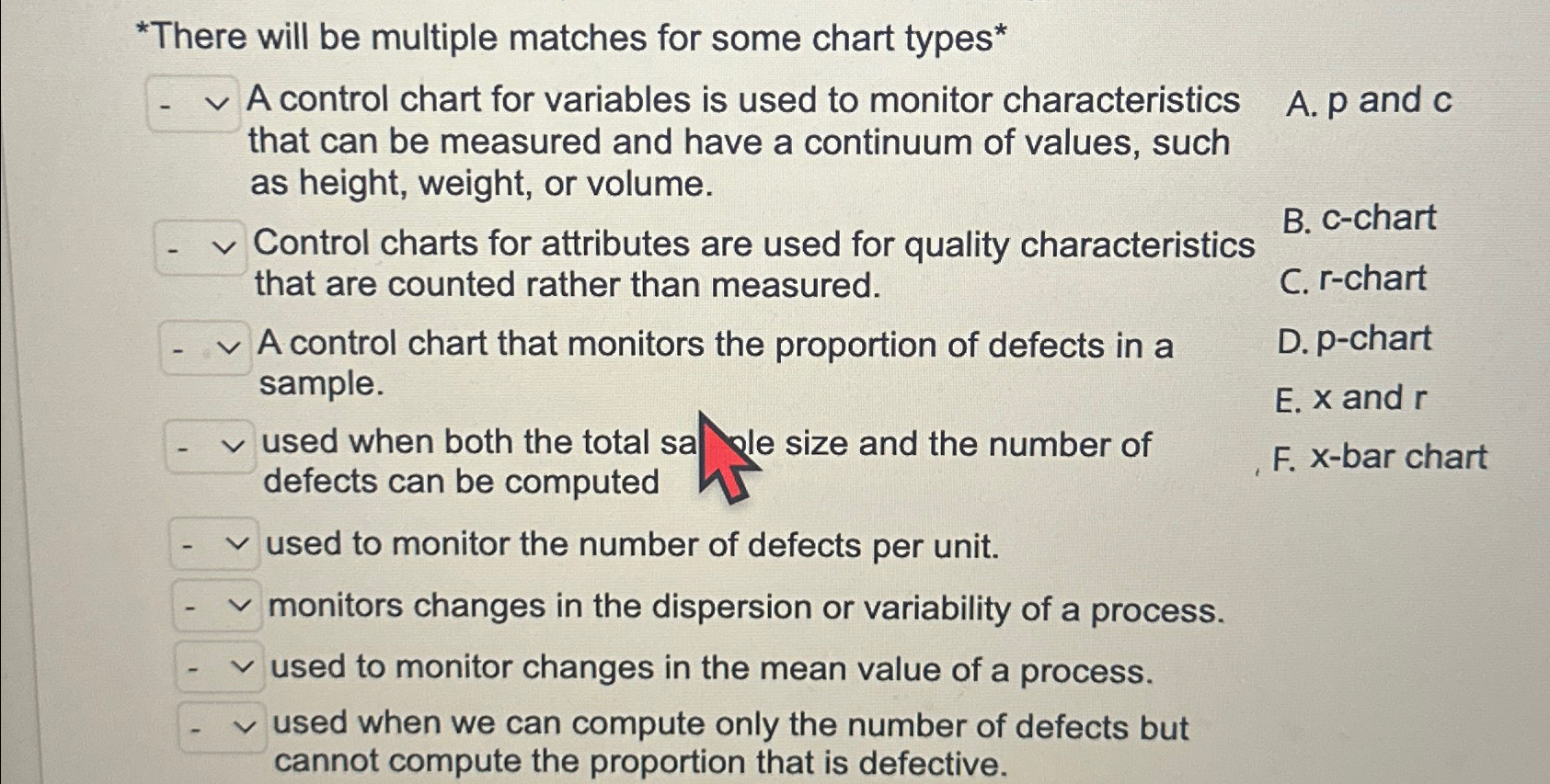 Solved A control chart for variables is used to monitor | Chegg.com