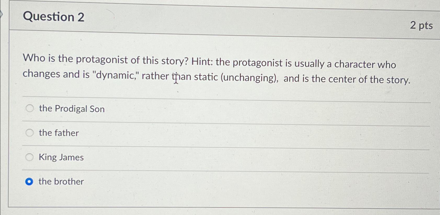 Solved Question 22 ﻿ptsWho is the protagonist of this story? | Chegg.com