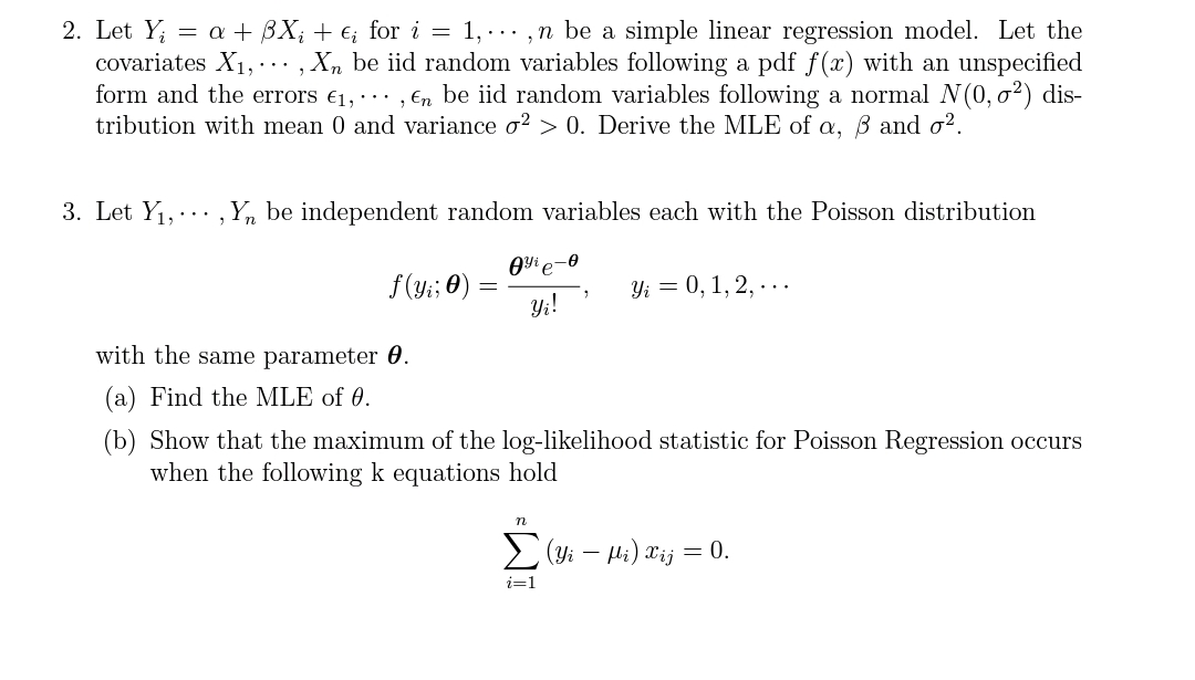 Solved Let Yi=α+βxi+εloni ﻿for i=1,cdots,n ﻿be a simple | Chegg.com