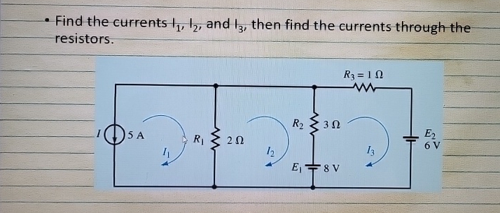 Solved Find the currents I1,I2, ﻿and I3, ﻿then find the | Chegg.com