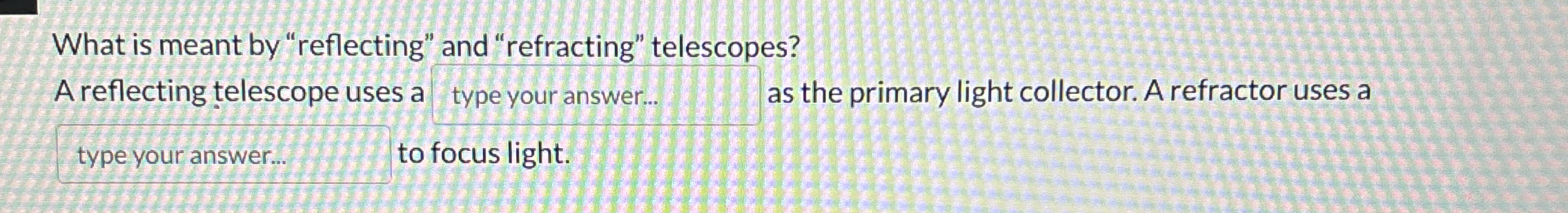 Solved What is meant by "reflecting" and "refracting" | Chegg.com
