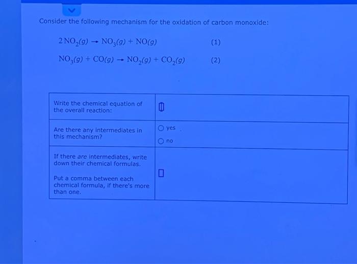 Solved Consider the following mechanism for the oxidation of | Chegg.com