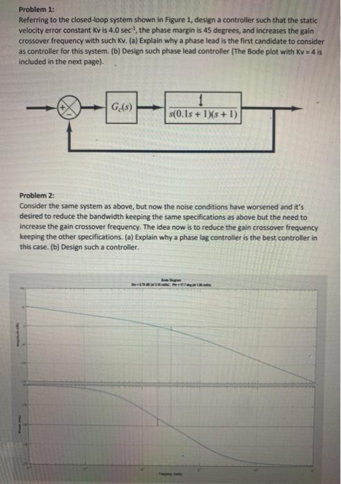 Solved Problem 1: Referring to the closed-loop system shown | Chegg.com