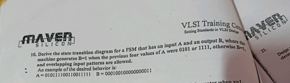 Solved VLSI Training C0Setuing Standards in VLSI Deaian10. | Chegg.com