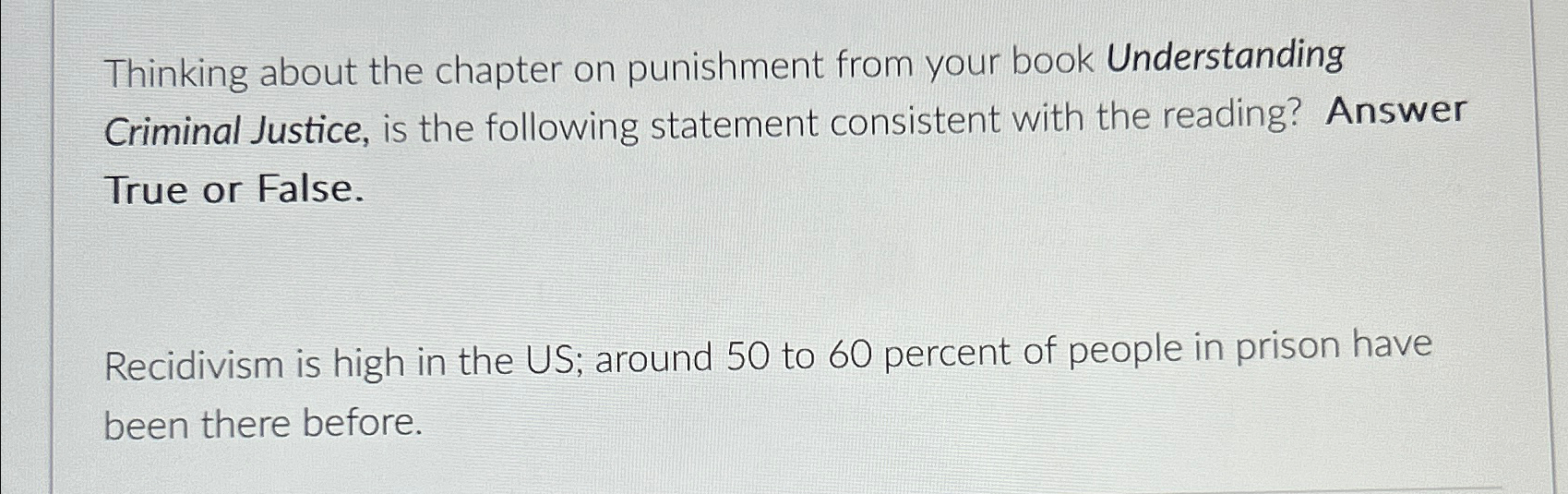 Solved Thinking about the chapter on punishment from your | Chegg.com