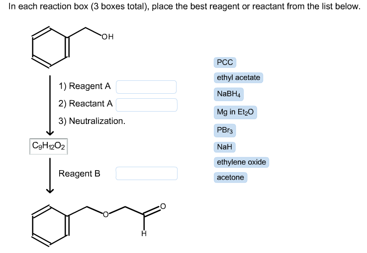 Solved: In Each Reaction Box (3 Boxes Total), Place The Be... | Chegg.com