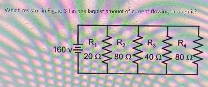 Solved Which resistor in Figure 3 has the largest amount of | Chegg.com