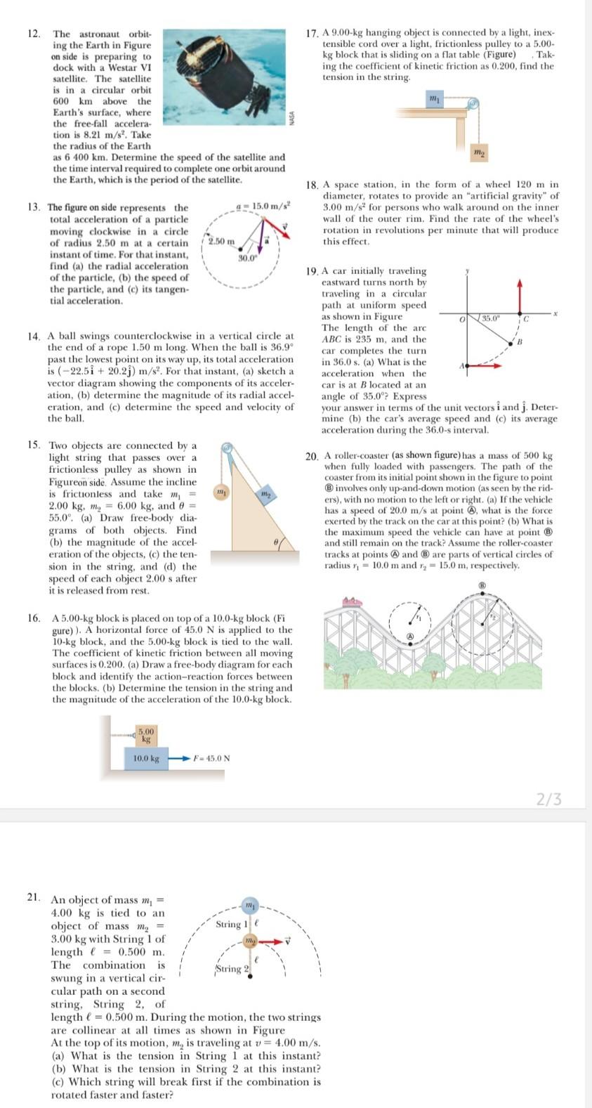 Solved 12. The astronaut orbiting the Earth in Figure on | Chegg.com