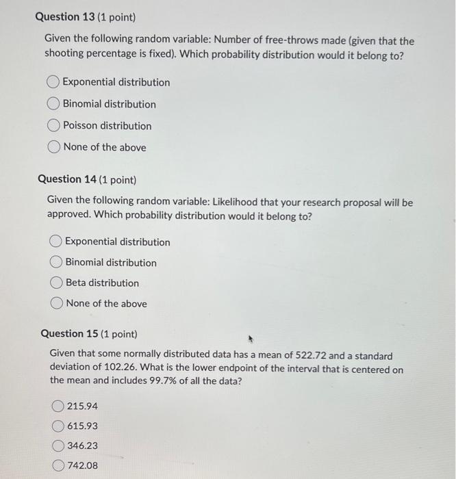 Solved Given the following random variable: Number of | Chegg.com