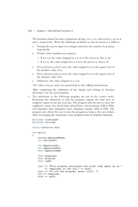 428 Chapter 7: User-Defined Functions i void | Chegg.com