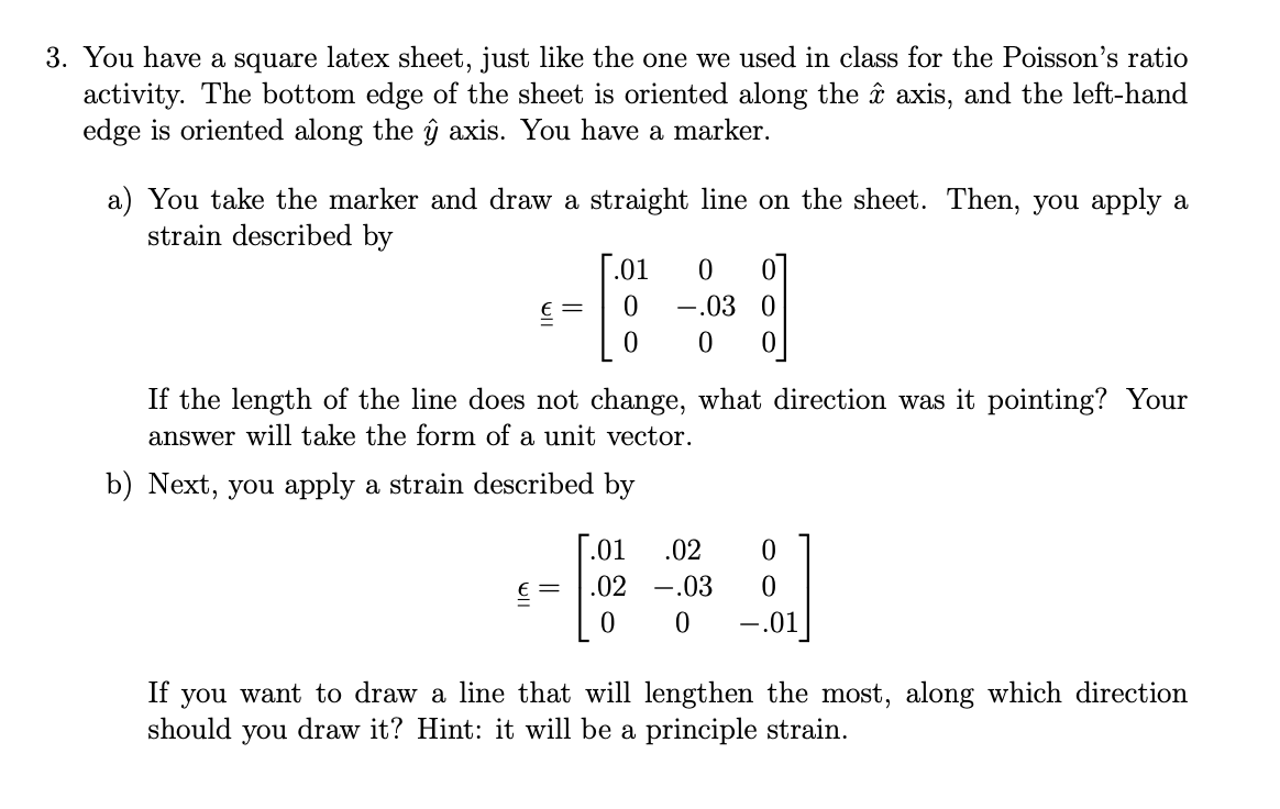 Solved You have a square latex sheet, just like the one we | Chegg.com